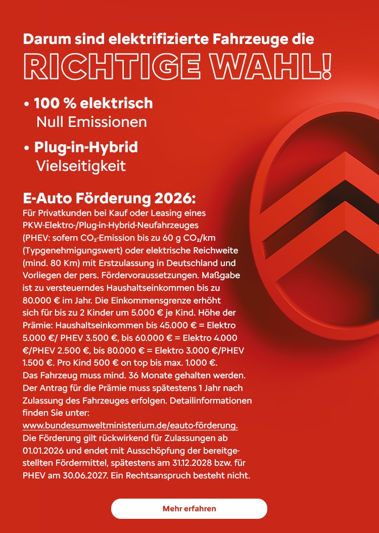 Elektroauto-Prämie I Citroën DE